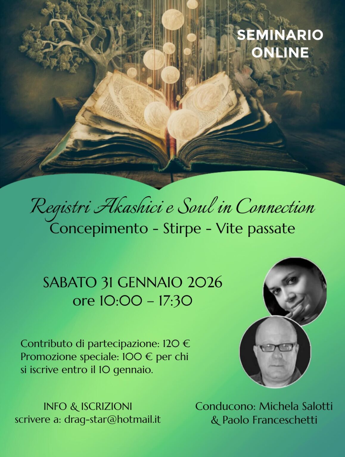 31 gennaio. Seminario Online: "Registri Akashici: Concepimento - Stirpe ...